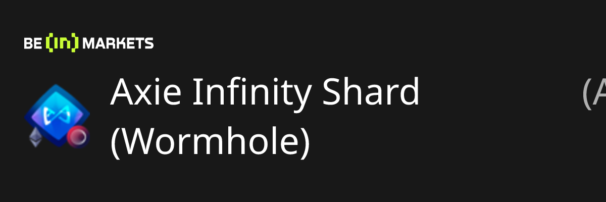 Axie Infinity Shard (Wormhole) (AXSET) Fiyat, Piyasa Değeri, Grafikler ...